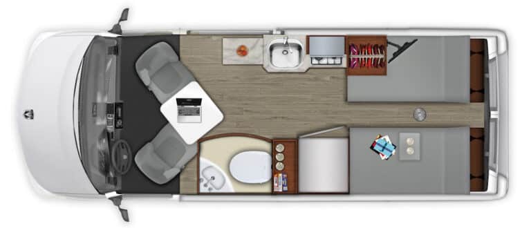 Class B RV floor plans | RV Obsession