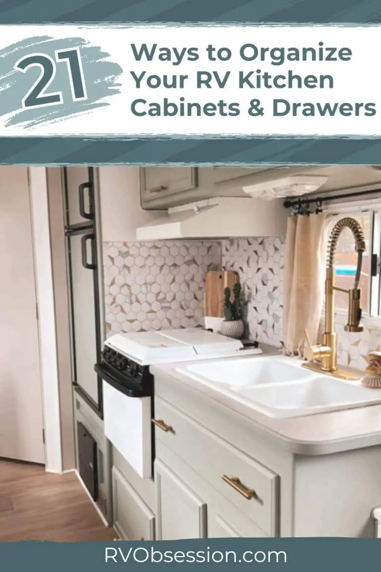 21 Ways to Organize Your RV Kitchen Cabinets & Drawers - RV Obsession