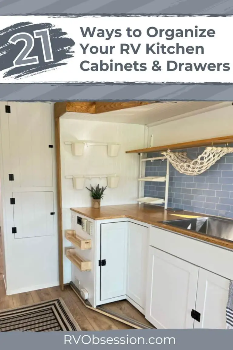 21 Ways to Organize Your RV Kitchen Cabinets & Drawers - RV Obsession